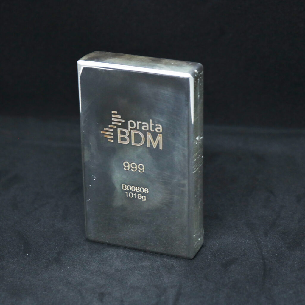 BDM – Barra de 100g de Prata 99,9% [CERTIFICADA] - Prata BDM